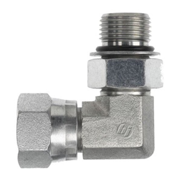 ORFS Female x UNF ADJ Male 90º Compact Elbow Fittings | Brennan Industries