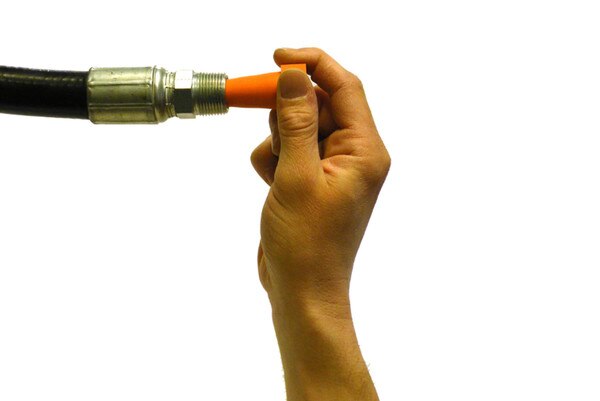 ROPLUG-4 RHINO Safety Orange Drip Proof Plugs™ | Brennan Industries